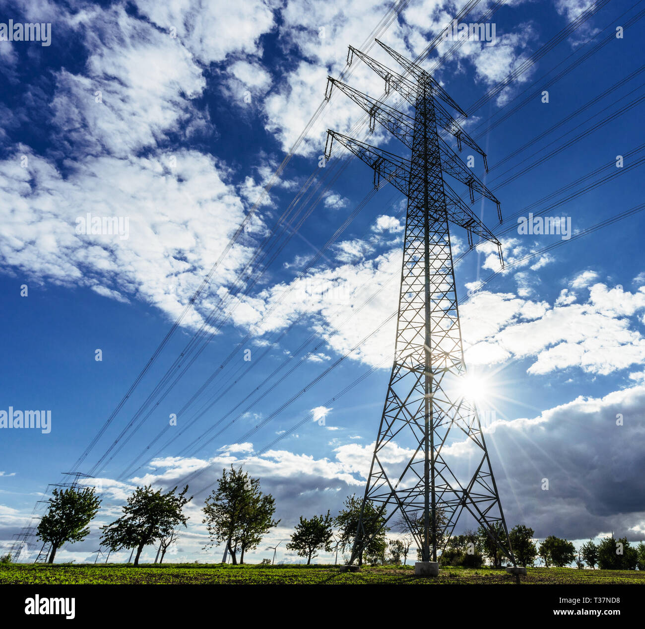 Electric Power Pole Stock Photo - Alamy