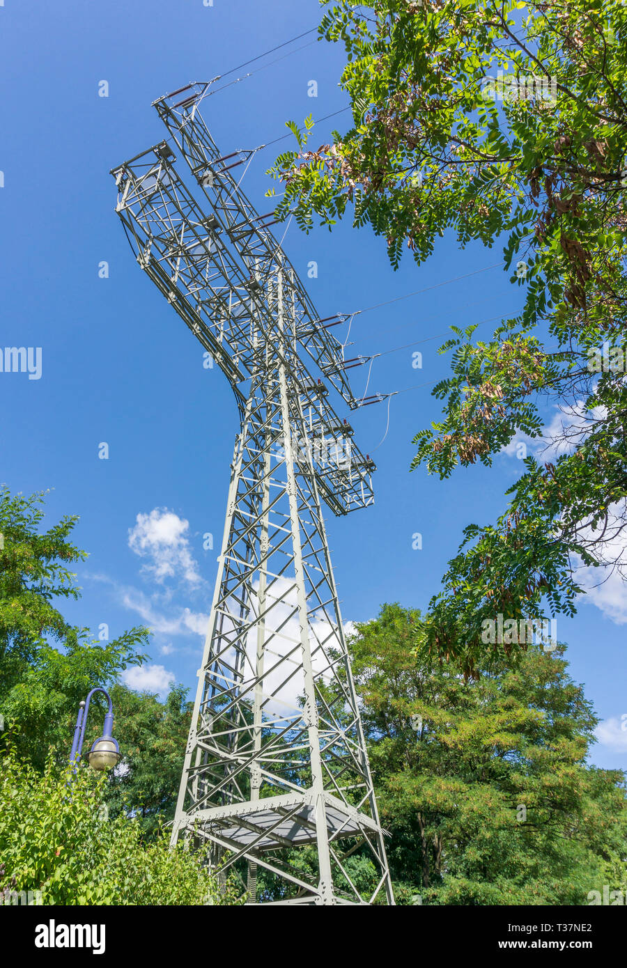 Electric Power Pole Stock Photo - Alamy