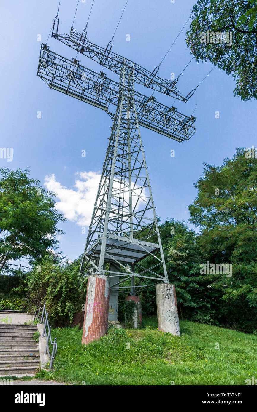 Electric Power Pole Stock Photo - Alamy