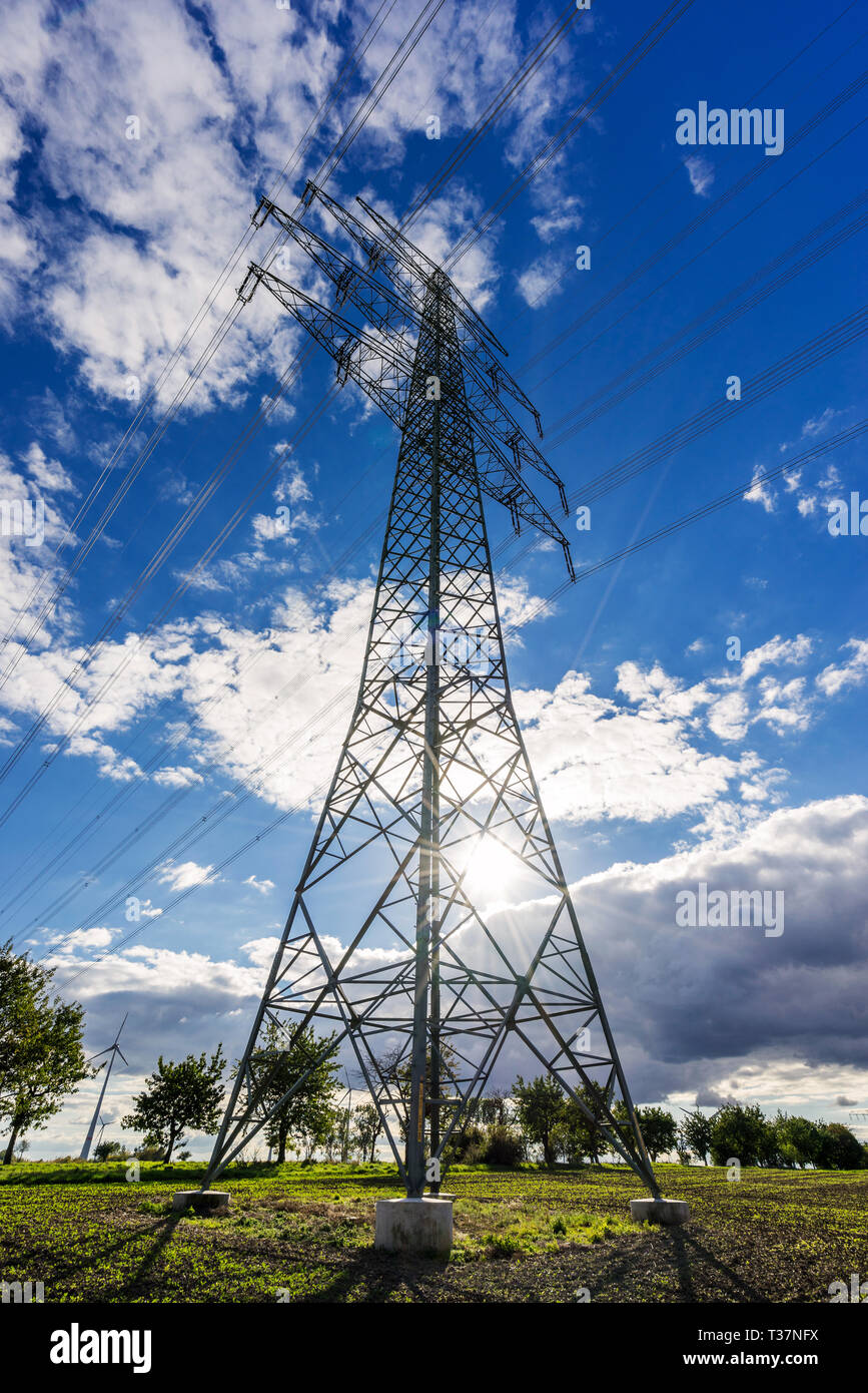 Electric Power Pole Stock Photo - Alamy