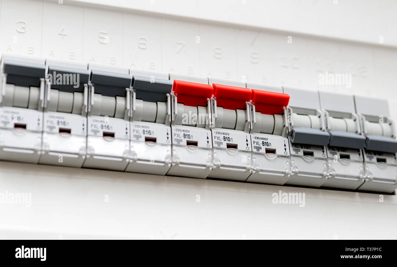 Fusebox and fueses Stock Photo - Alamy