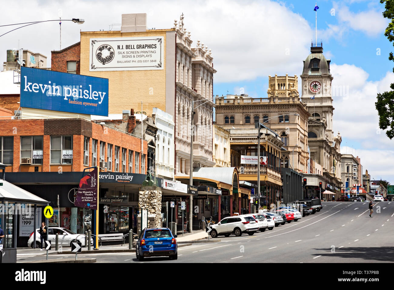 Ballarat Australia / Ballarat's central main street Sturt Street is one ...