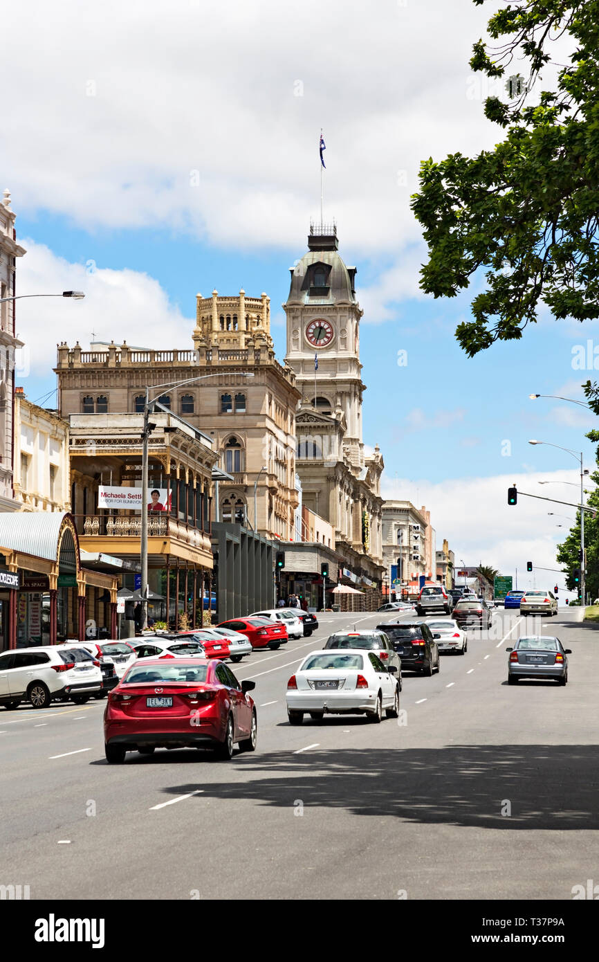 Ballarat Australia / Ballarat's central main street Sturt Street is one ...