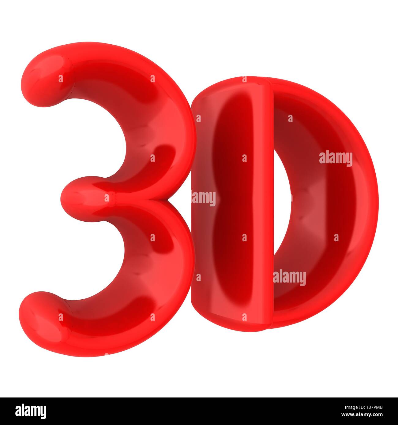 3D word. 3D illustration Stock Photo - Alamy