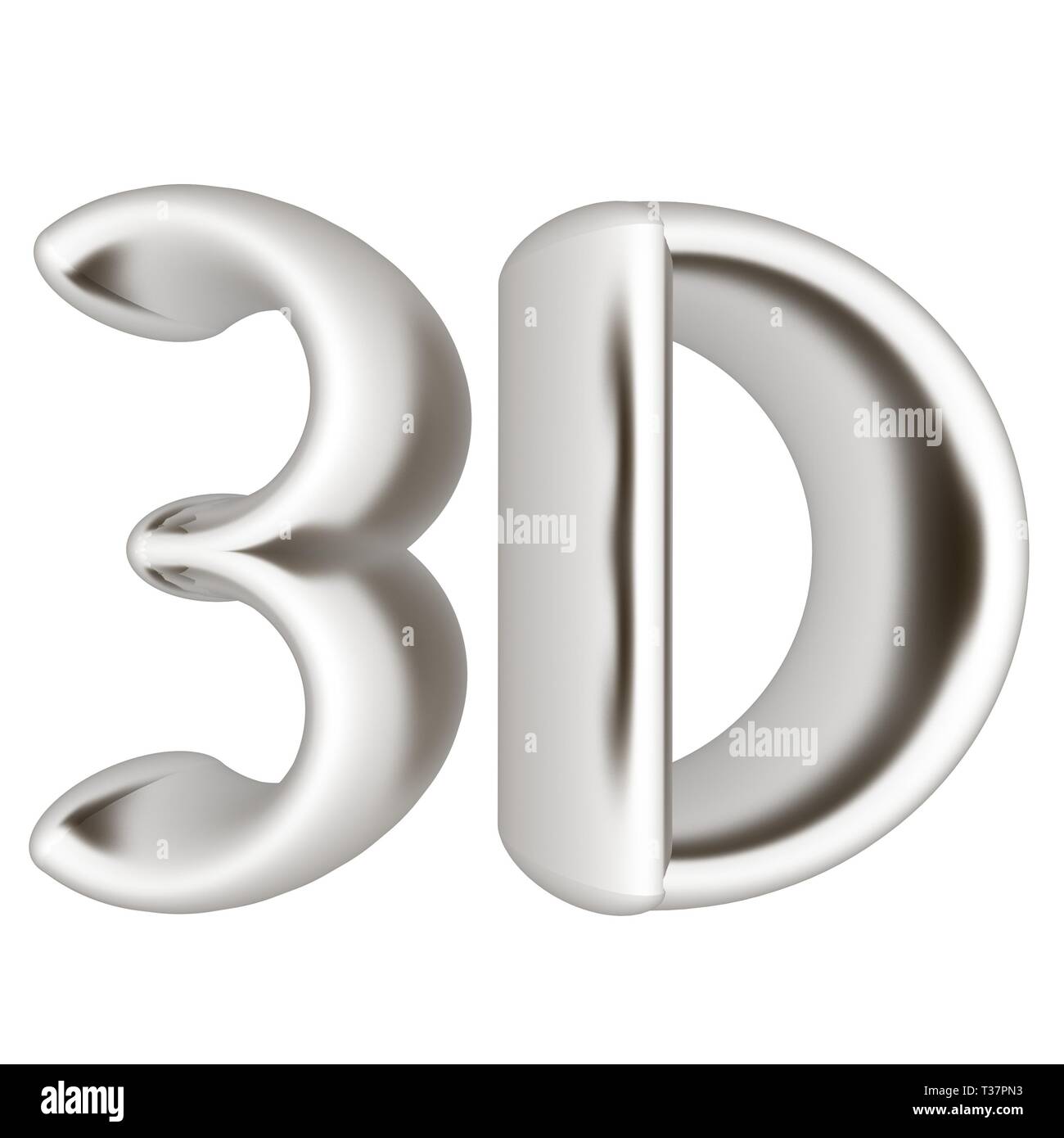 3D word. 3D illustration Stock Photo - Alamy