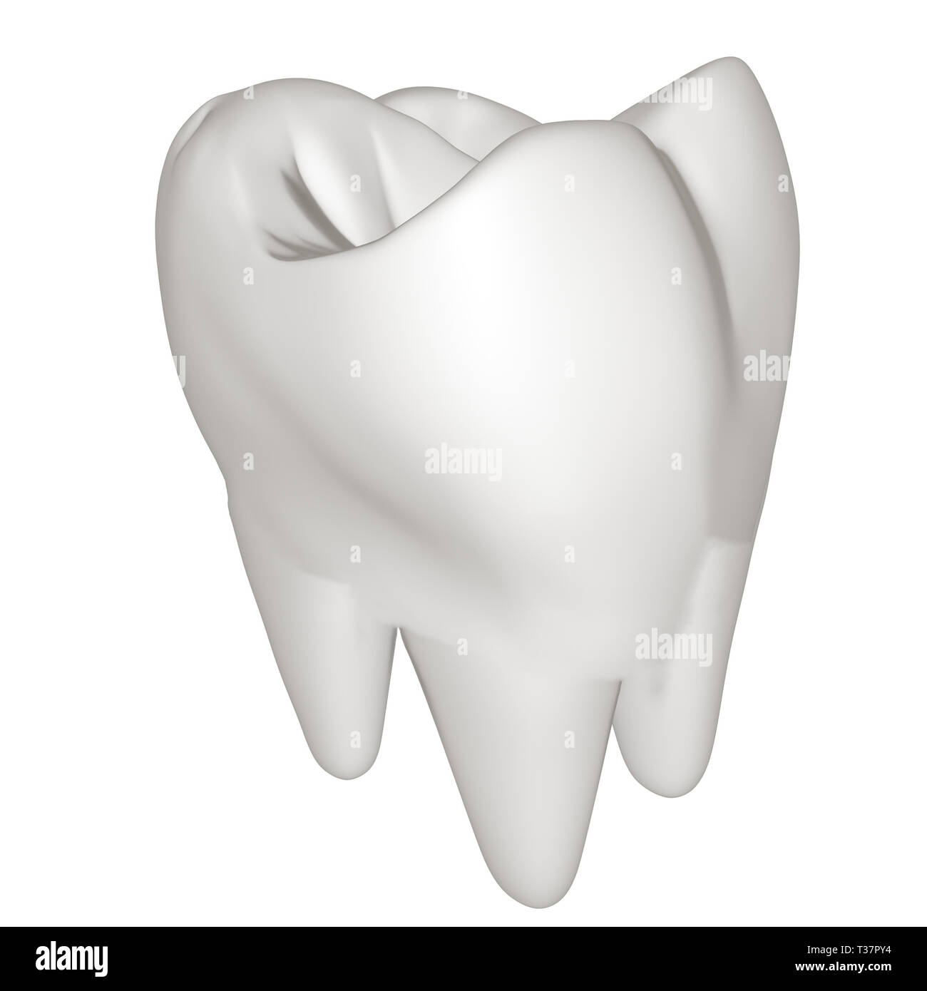 Metal tooth. 3d illustration Stock Photo - Alamy