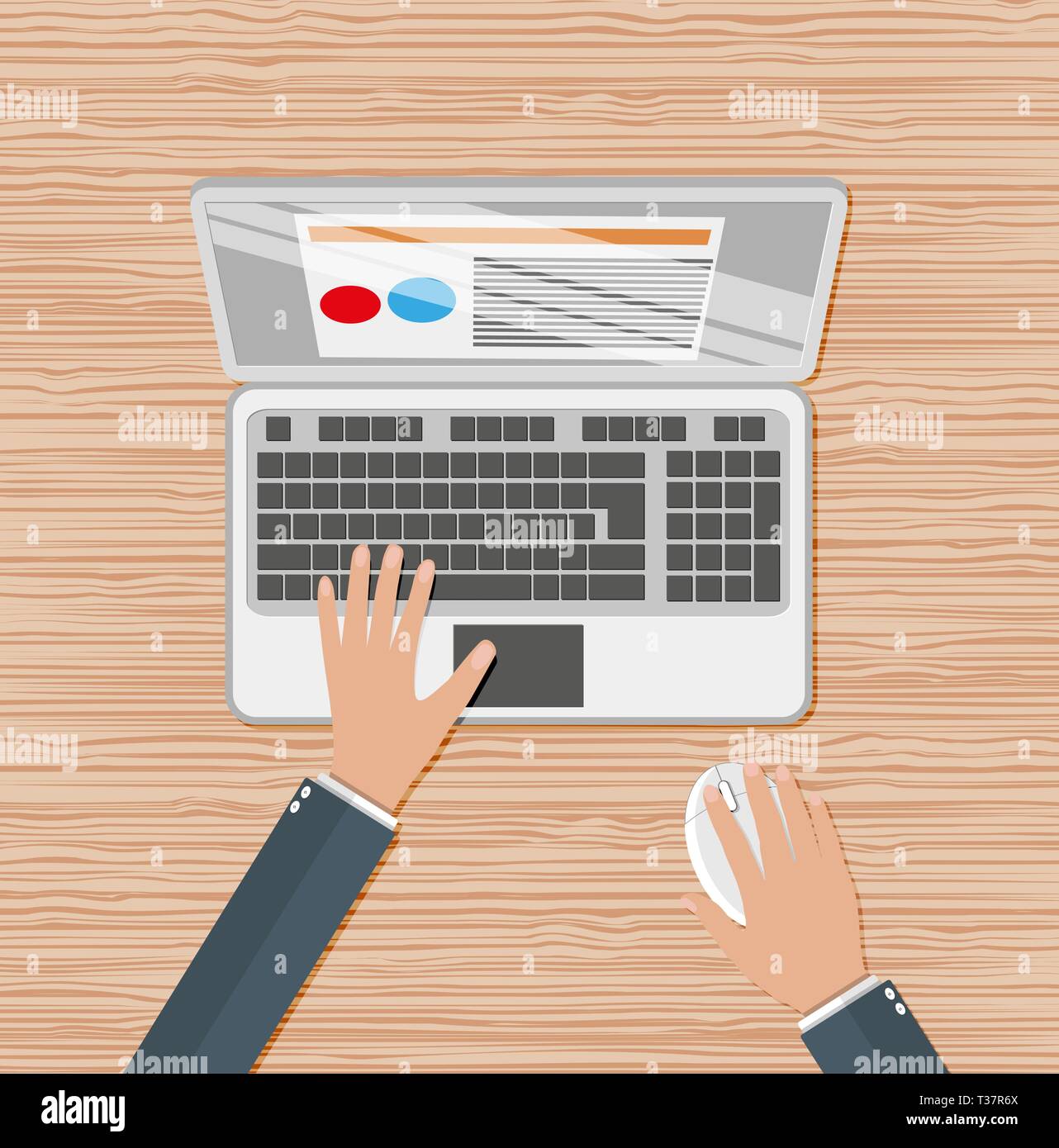 Male hand computer mouse Stock Vector Images - Alamy