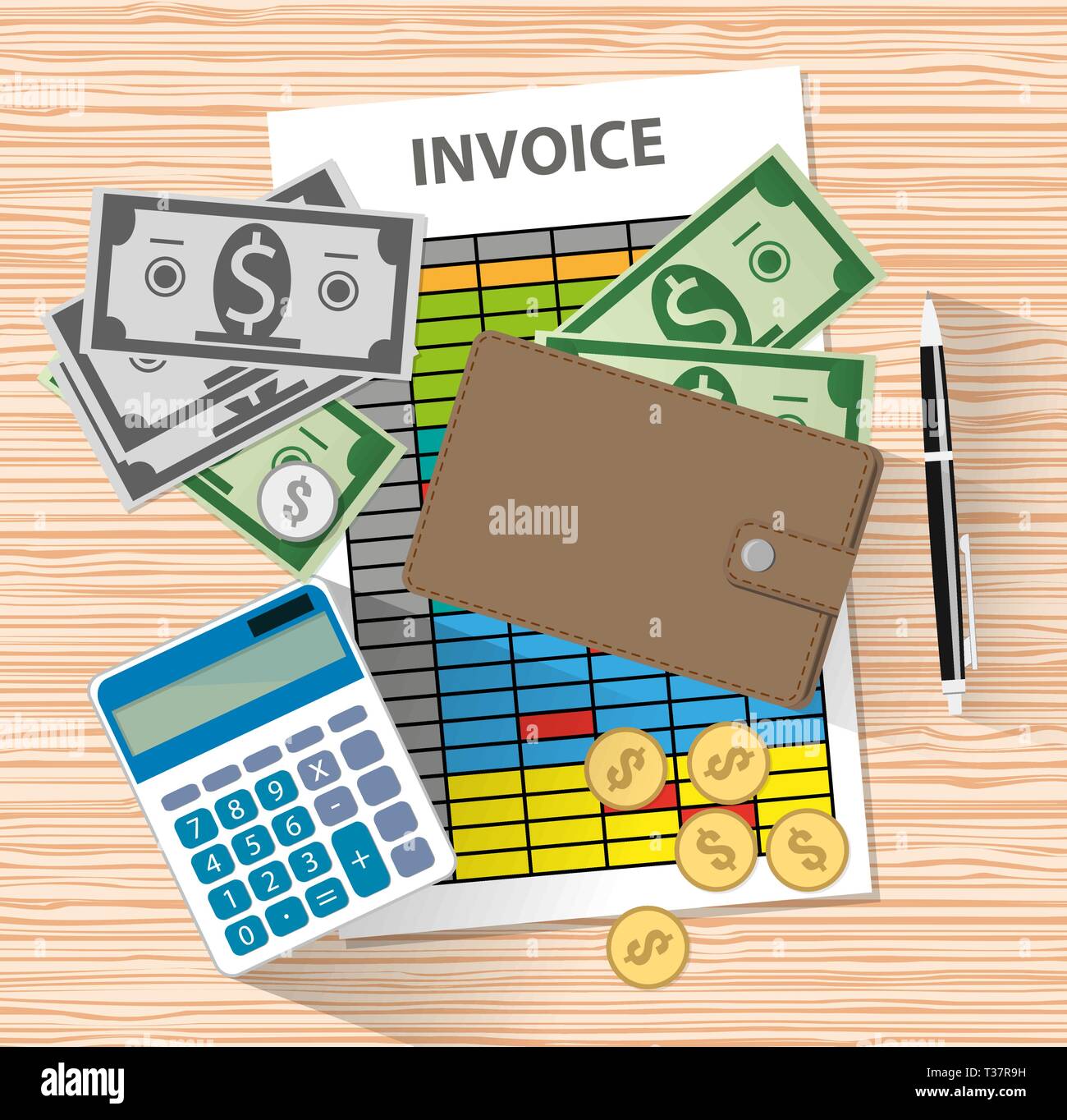 Calculator Money Clipart