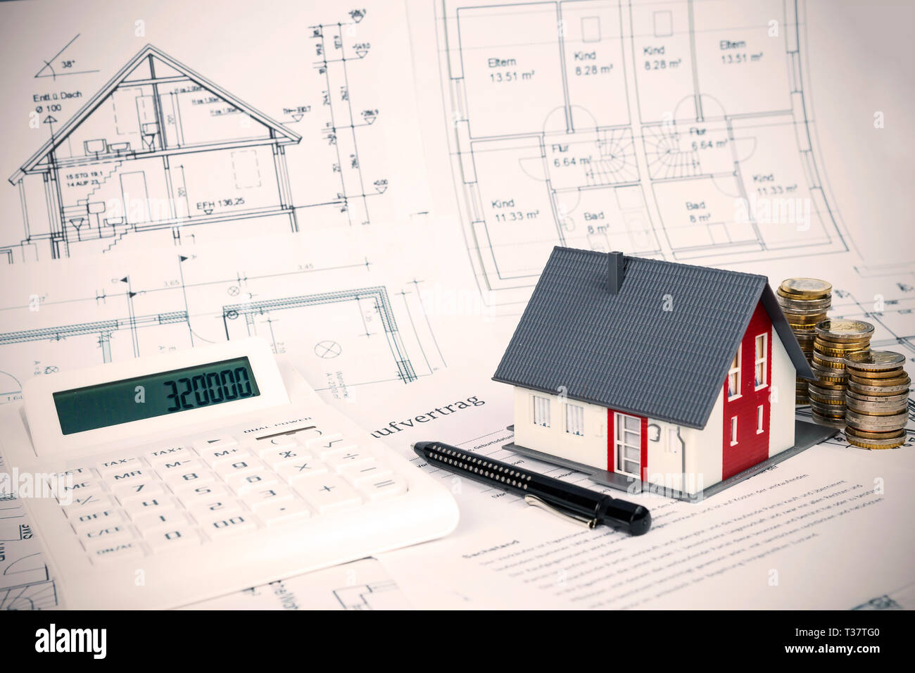 Planning a House Stock Photo - Alamy