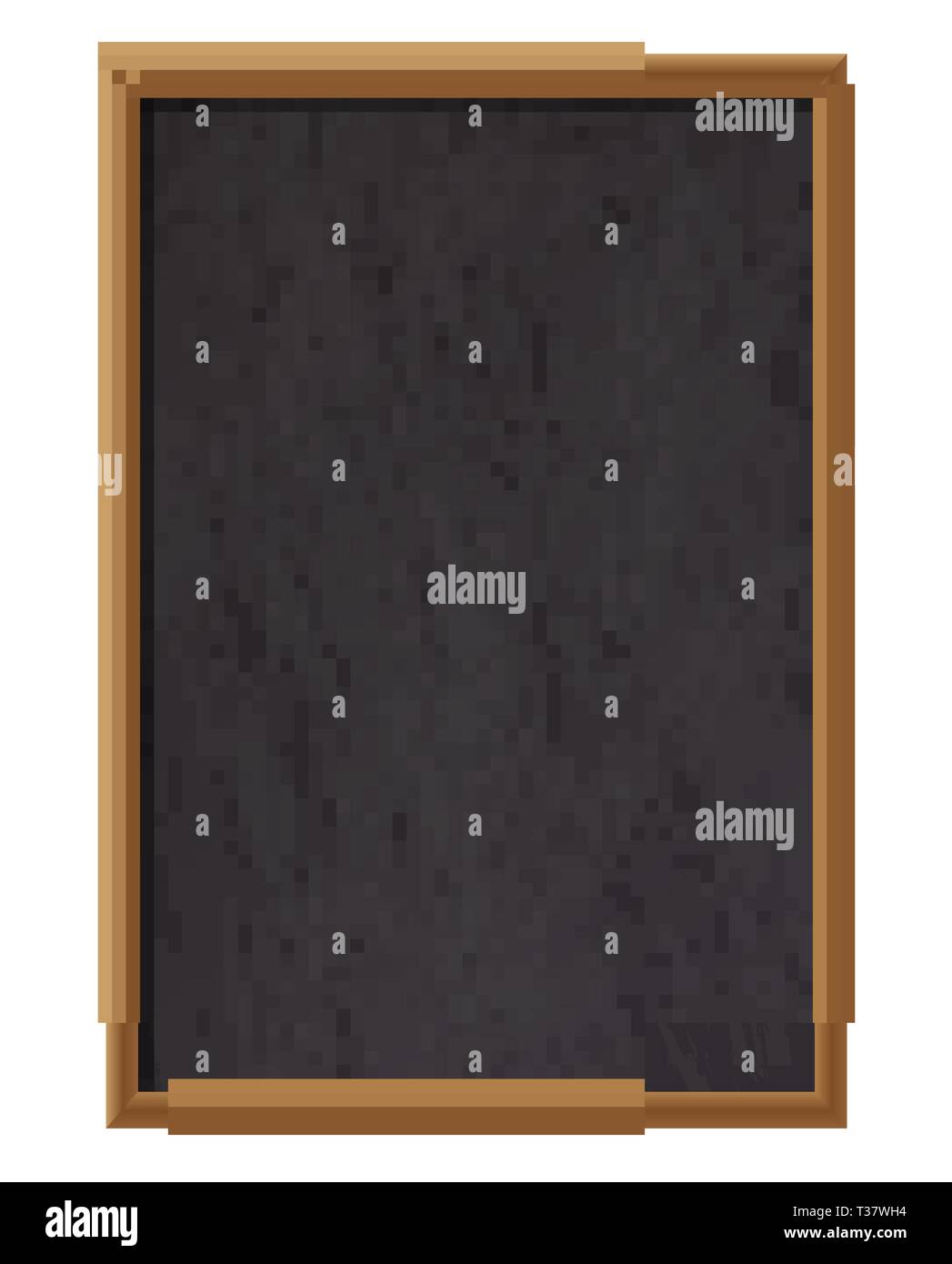 Vertical empty wooden chalk board. for restaurant and cafe menu. vector ...