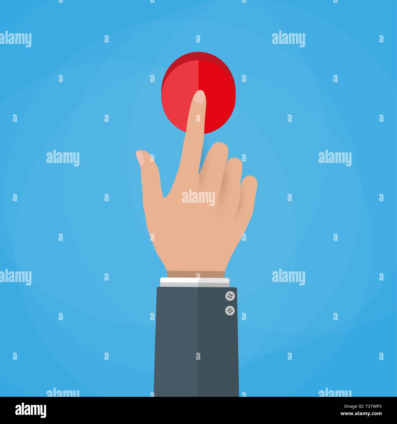 Finger pointing warning Stock Vector Images - Alamy