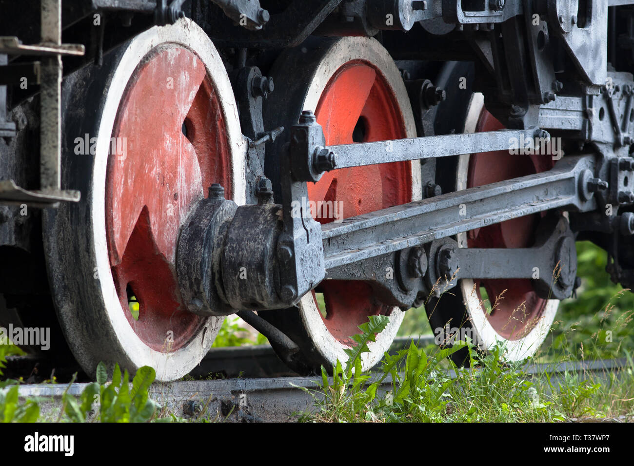 Old railway wheels hi-res stock photography and images - Alamy