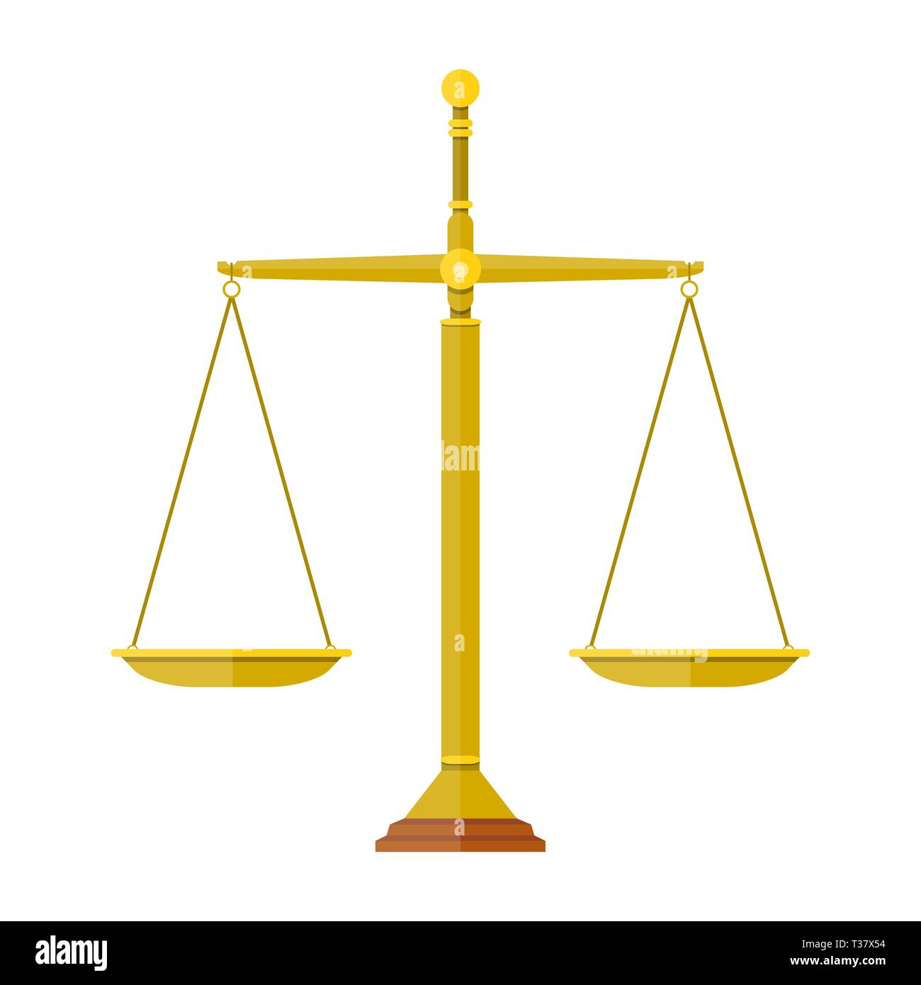 Empty scales scale scales gold empty comparison Stock Vector Images - Alamy