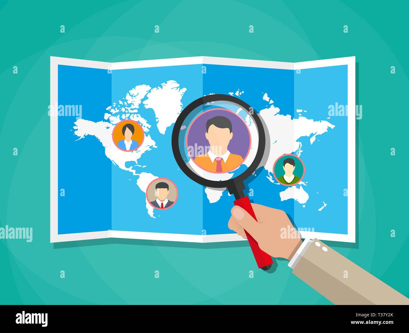 Human resources management concept, searching professional staff, work ...