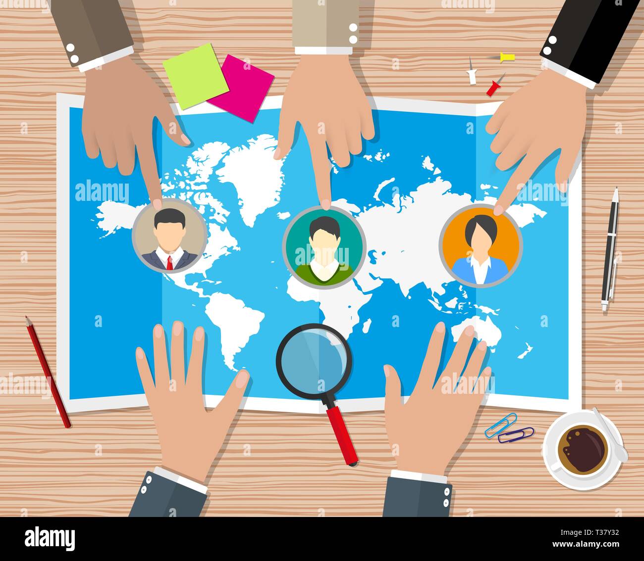 Human resources management concept, searching professional staff, work ...