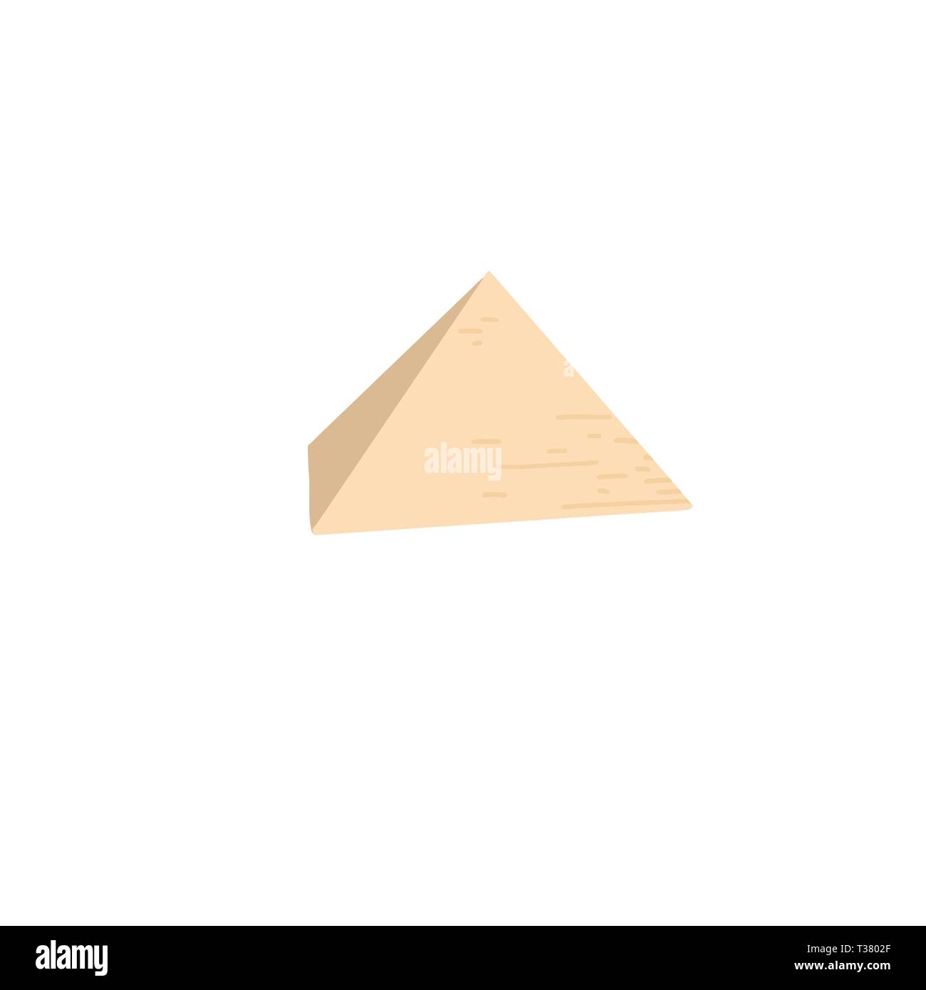Egyptian pyramid in Giza, famous architectural structure, icon vector ...