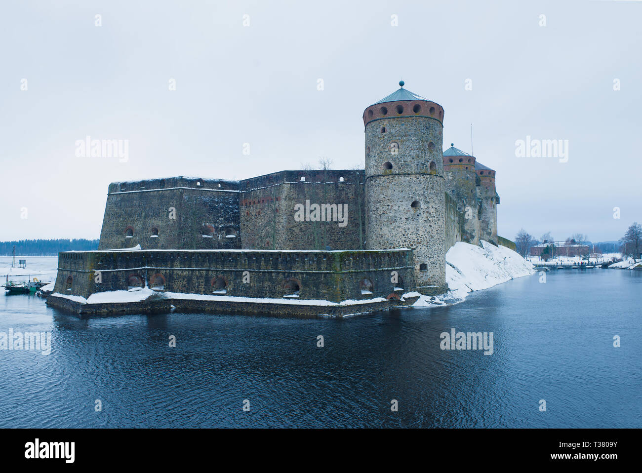 Olavinlinna castle on lake saimaa hi-res stock photography and images ...