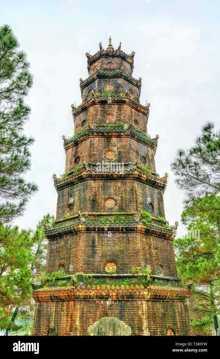 The Pagoda of the Celestial Lady in Hue, Vietnam Stock Photo - Alamy