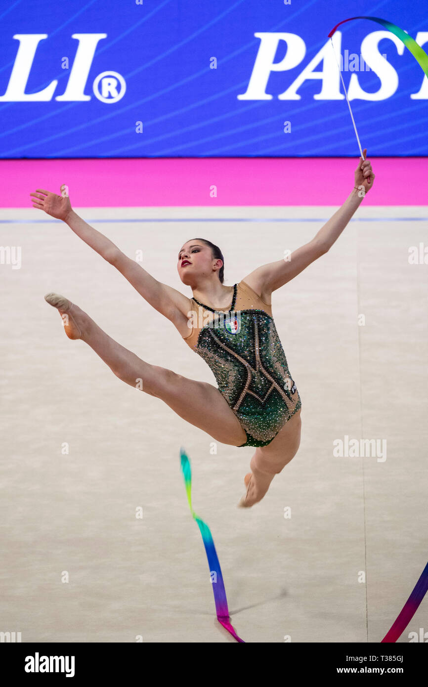 Italy's Milena Baldassarri during the FIG Rhythmic Gymnastics World Cup ...