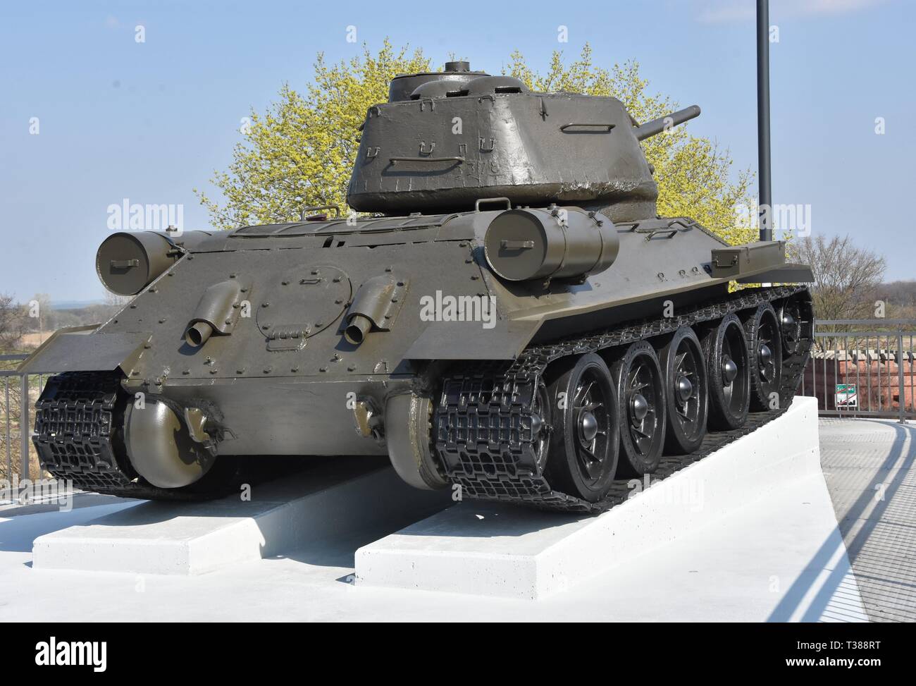Scinawa Poland 7th Apr 2019 Soviet Tank Monument Devoted To The