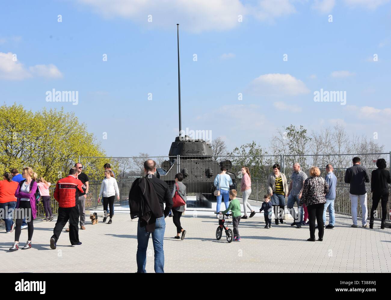 Scinawa Poland 7th Apr 2019 Soviet Tank Monument Devoted To The