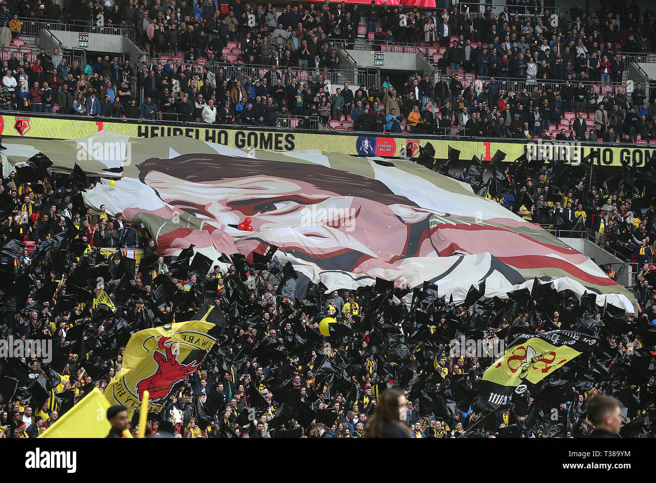 Watford fans wembley final hi-res stock photography and images - Alamy