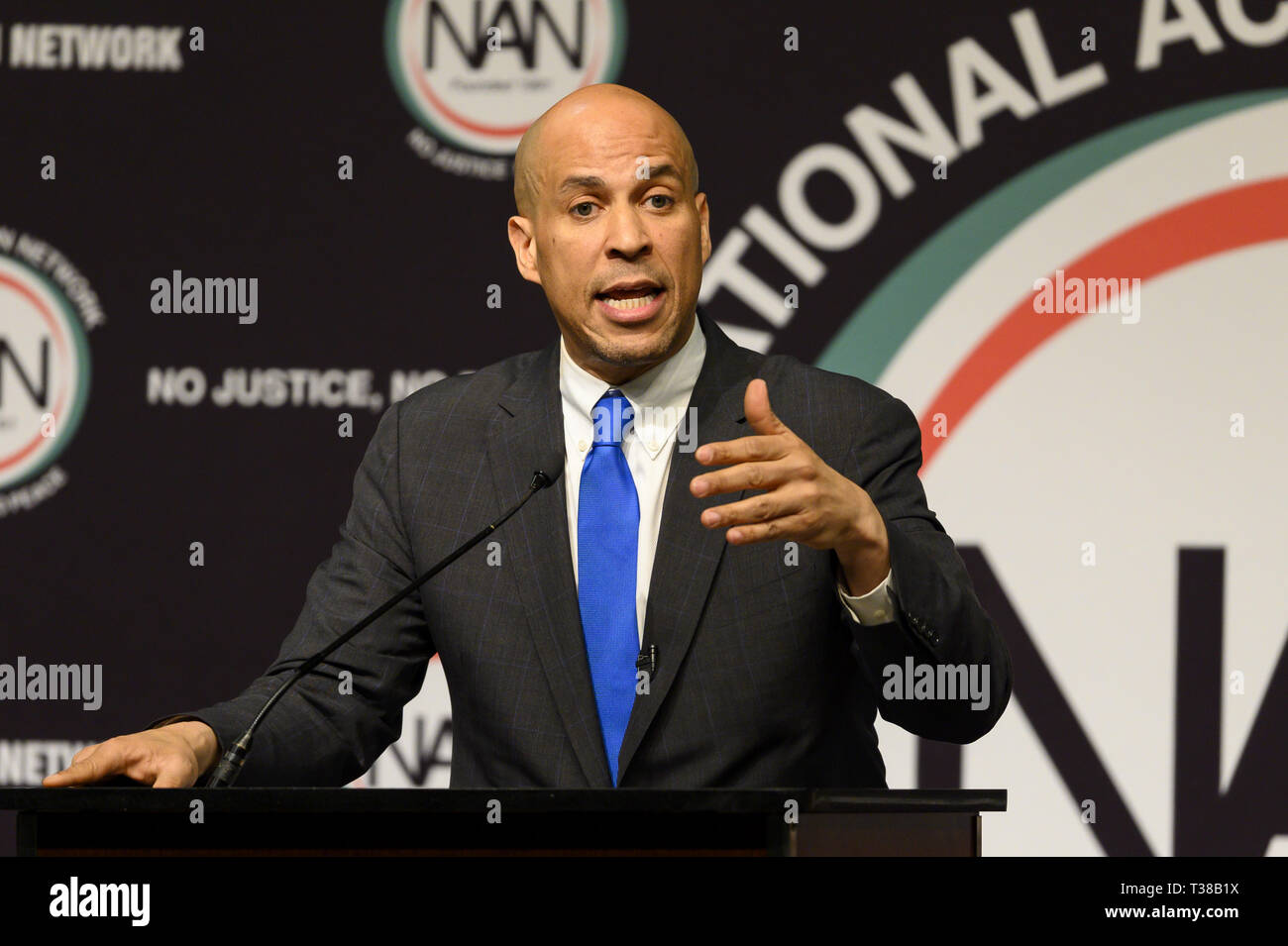 New York, NY, USA. 5th Apr, 2019. U.S. Senator CORY BOOKER (D-NJ) at ...