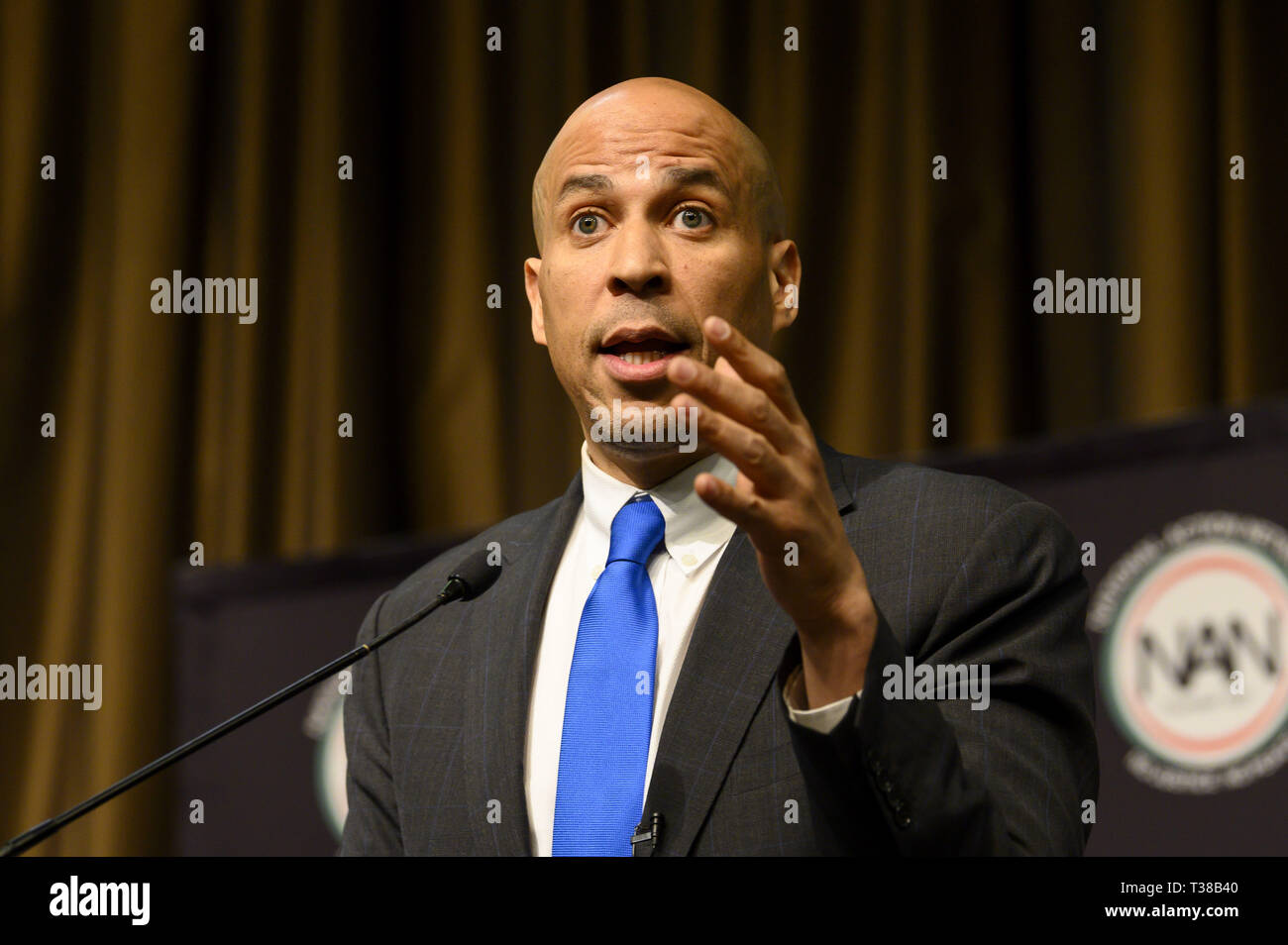 New York, NY, USA. 5th Apr, 2019. U.S. Senator CORY BOOKER (D-NJ) at ...