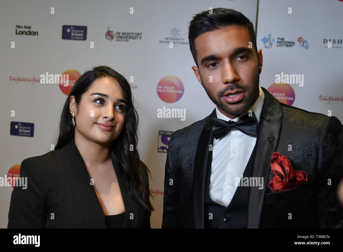 London, UK. 7th Apr 2019. Rishi Nair and Natali Servat is an actor ...