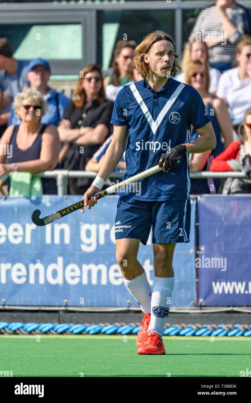 AMSTERDAM, 07-04-2019, Hoofdklasse Hockey Heren Seizoen 2018-2019 ...