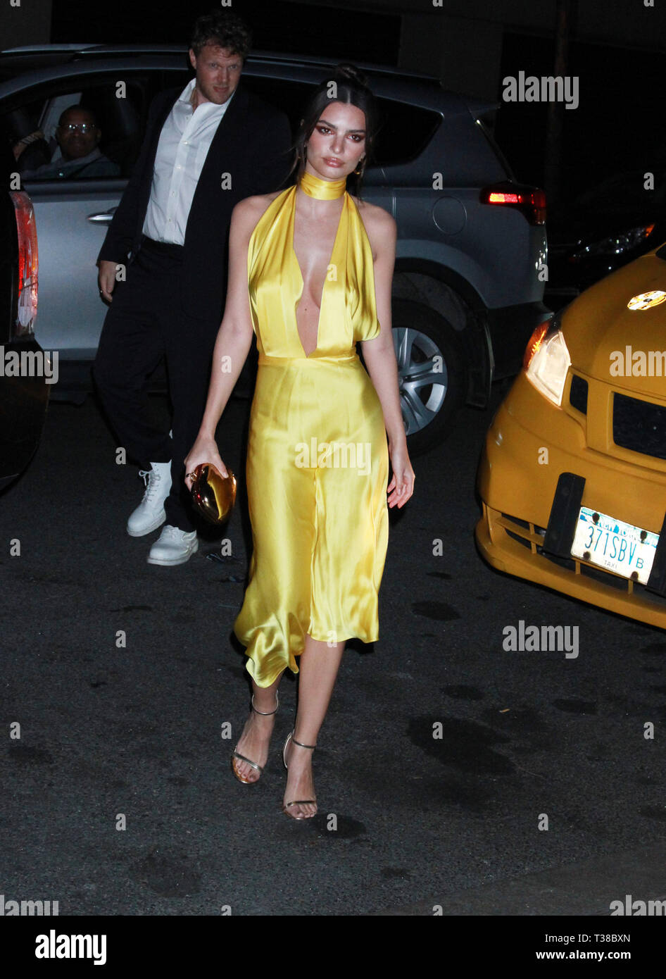 April. 06, 2019 Emily Ratajkowski attend Wedding Reception of Marc ...