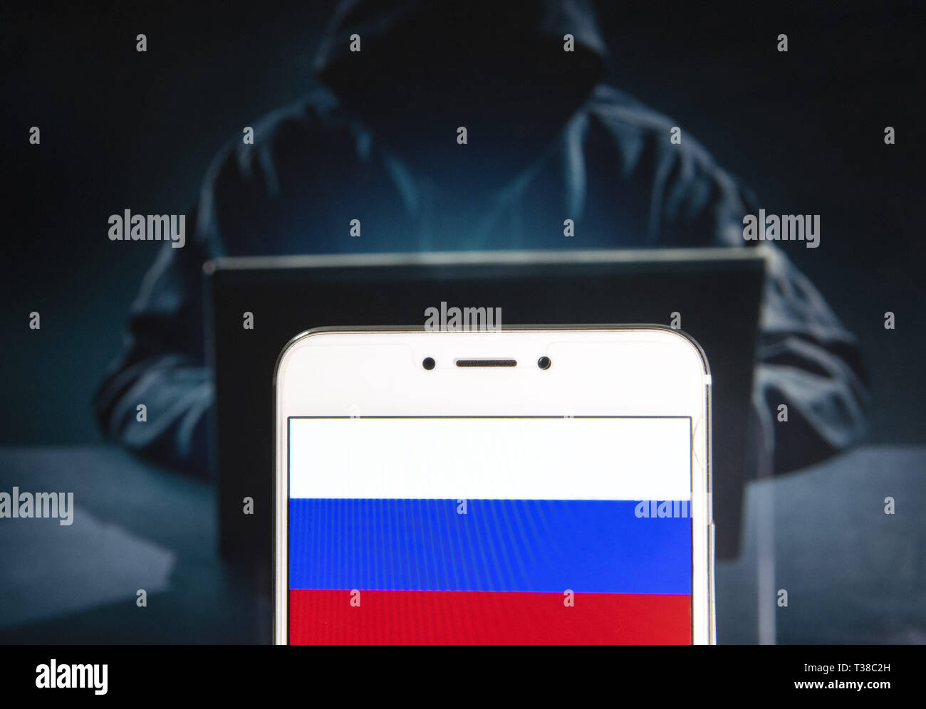 Hong Kong. 5th Apr, 2019. In this photo illustration a Russian ...