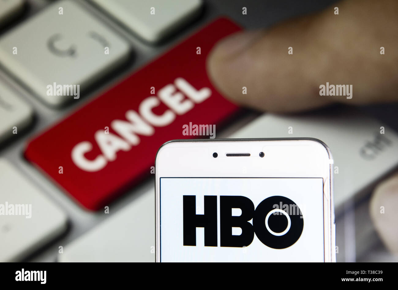 Hong Kong. 5th Apr, 2019. In this photo illustration a American premium ...