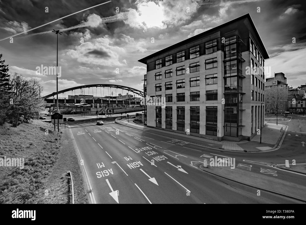 Park Square Roundabout, Sheffield Stock Photo - Alamy