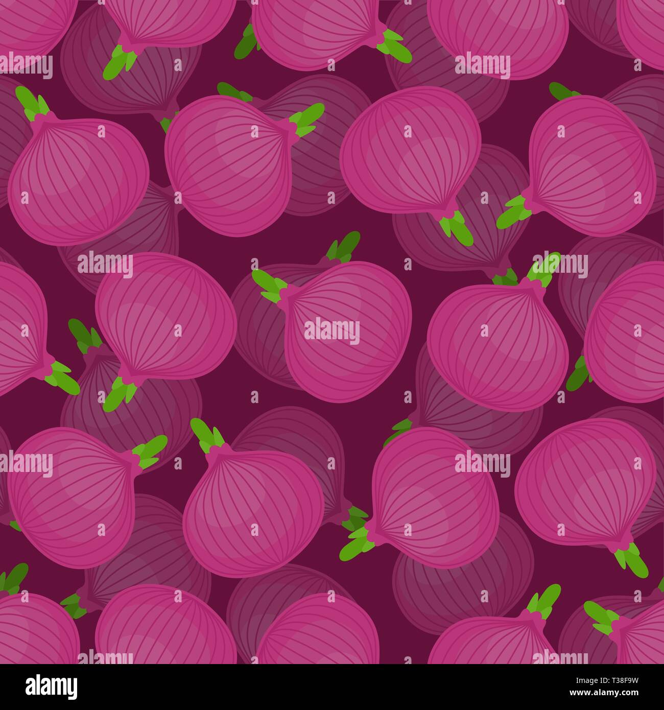 Red Onion pattern seamless. Onions background. vegetable texture ...