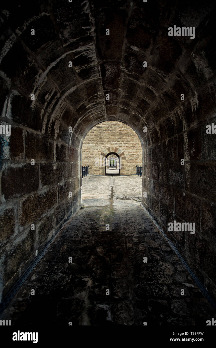 Archway under Bridge Stock Photo - Alamy