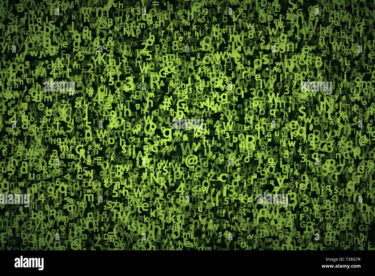 Matrix Background Green Symbols Stock Vector Images Alamy