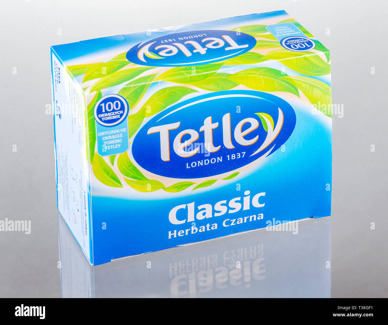 Tetley tea isolated on white background Stock Photo - Alamy