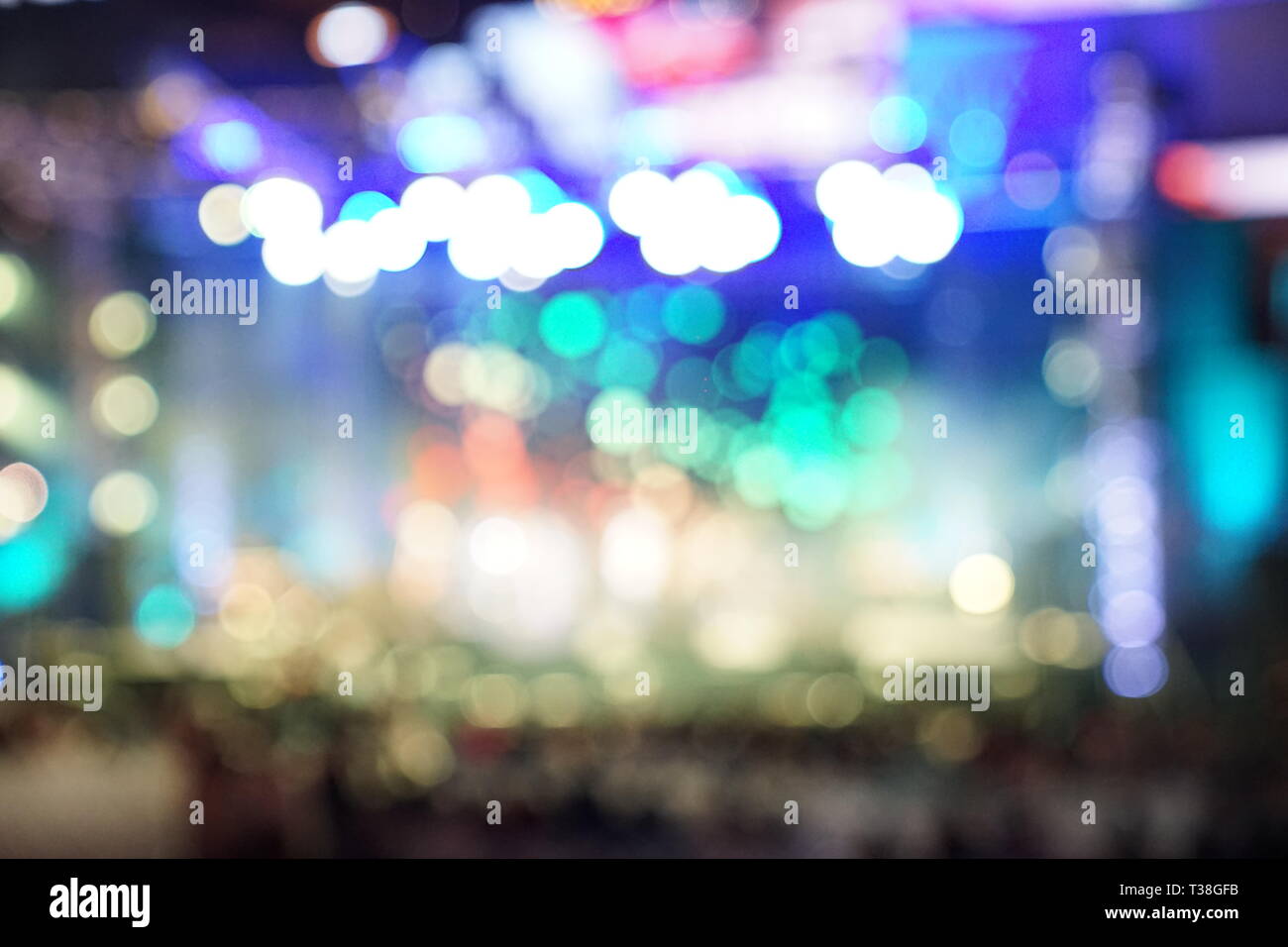 Blurry and bokeh background in concert stage Stock Photo - Alamy