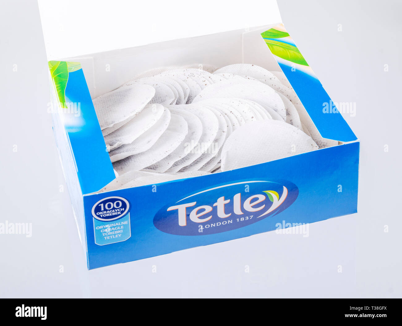 Tetley tea isolated on white background Stock Photo - Alamy