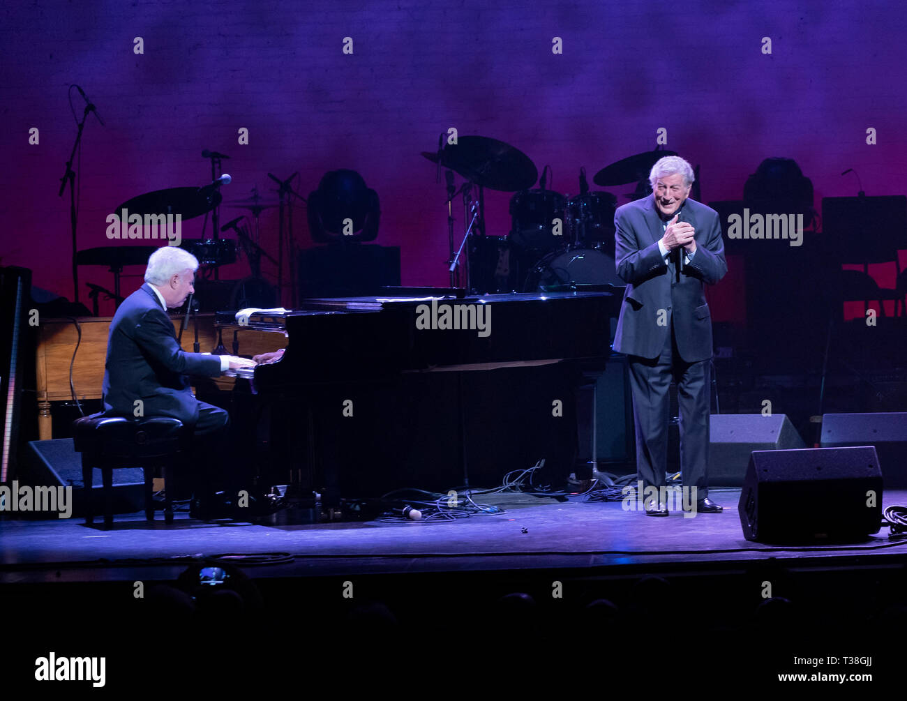 New York, United States. 04th Apr, 2019. Tony Bennett performs on stage ...