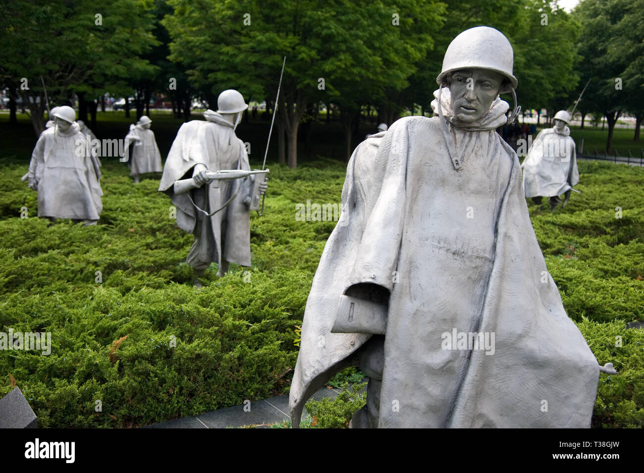 The Korean War Veterans Memorial in Washington DC, USA Stock Photo - Alamy