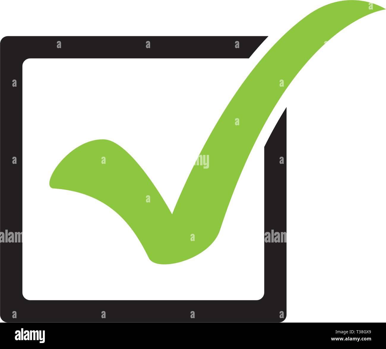 checkmark icon template Stock Vector Image & Art - Alamy