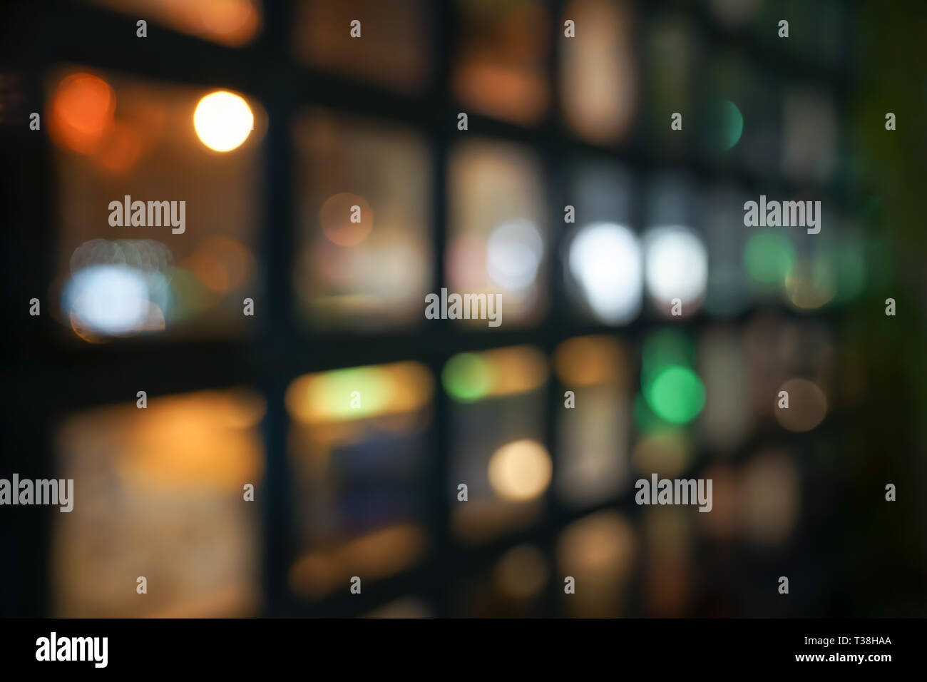 Square window blurry and bokeh behind Stock Photo - Alamy