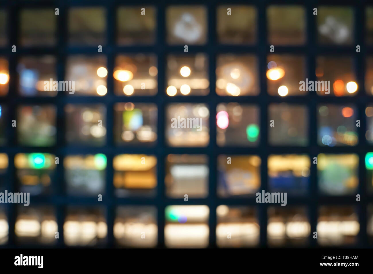 Square window blurry and bokeh behind Stock Photo - Alamy