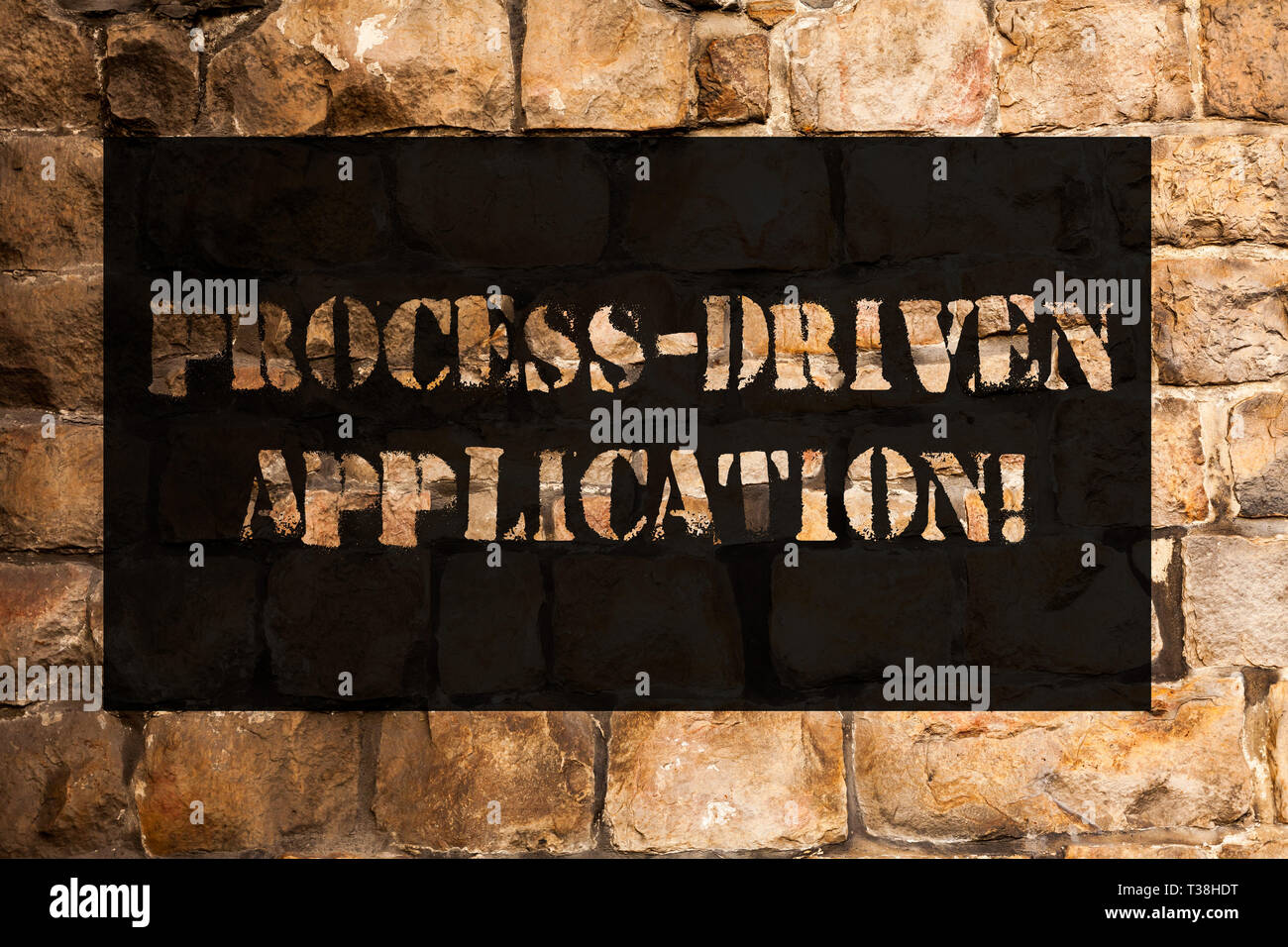 Conceptual Hand Writing Showing Process Driven Application Concept Meaning Workflow Engine