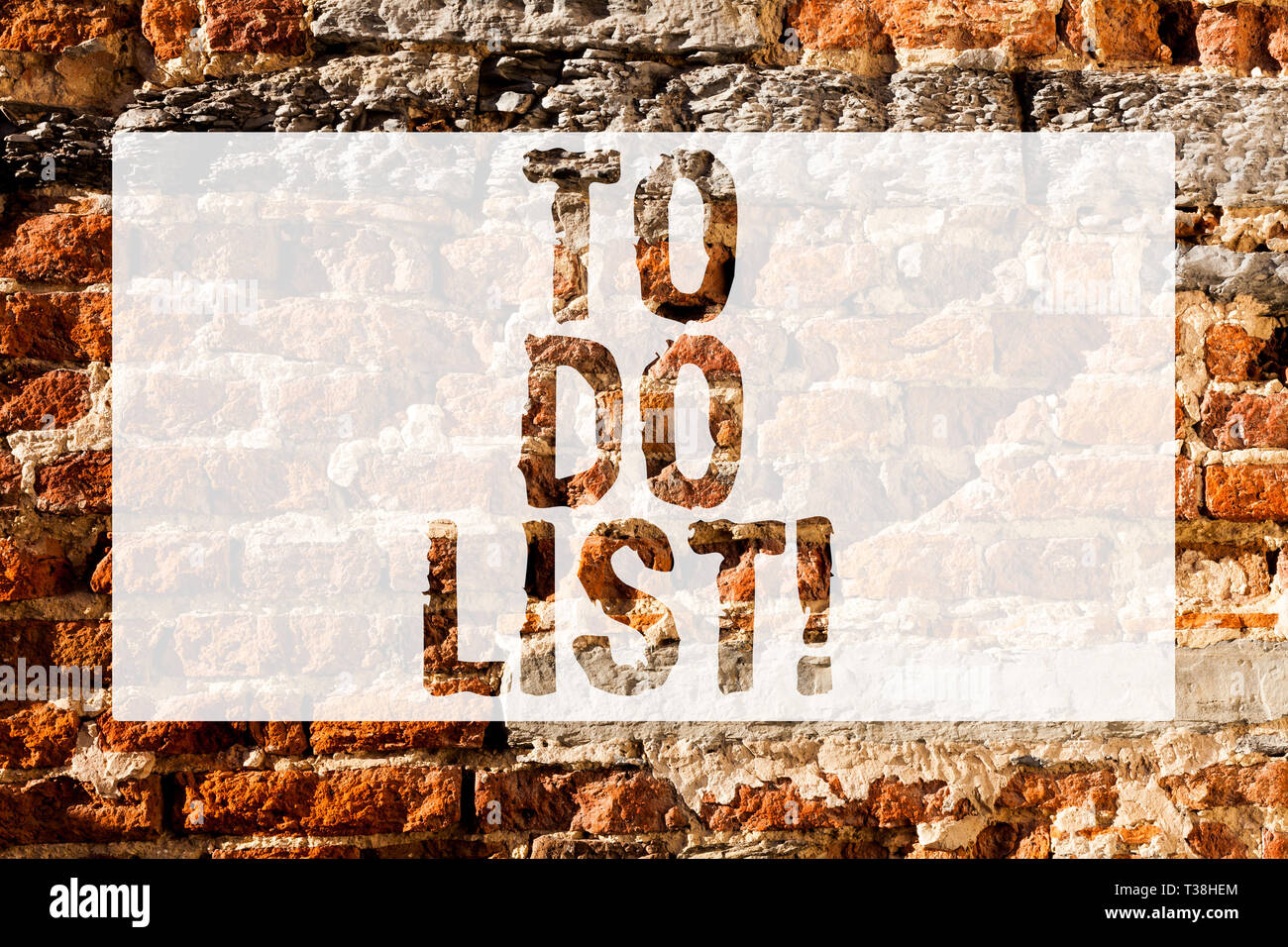 Handwriting text To Do List. Conceptual photo tasks that need to be ...