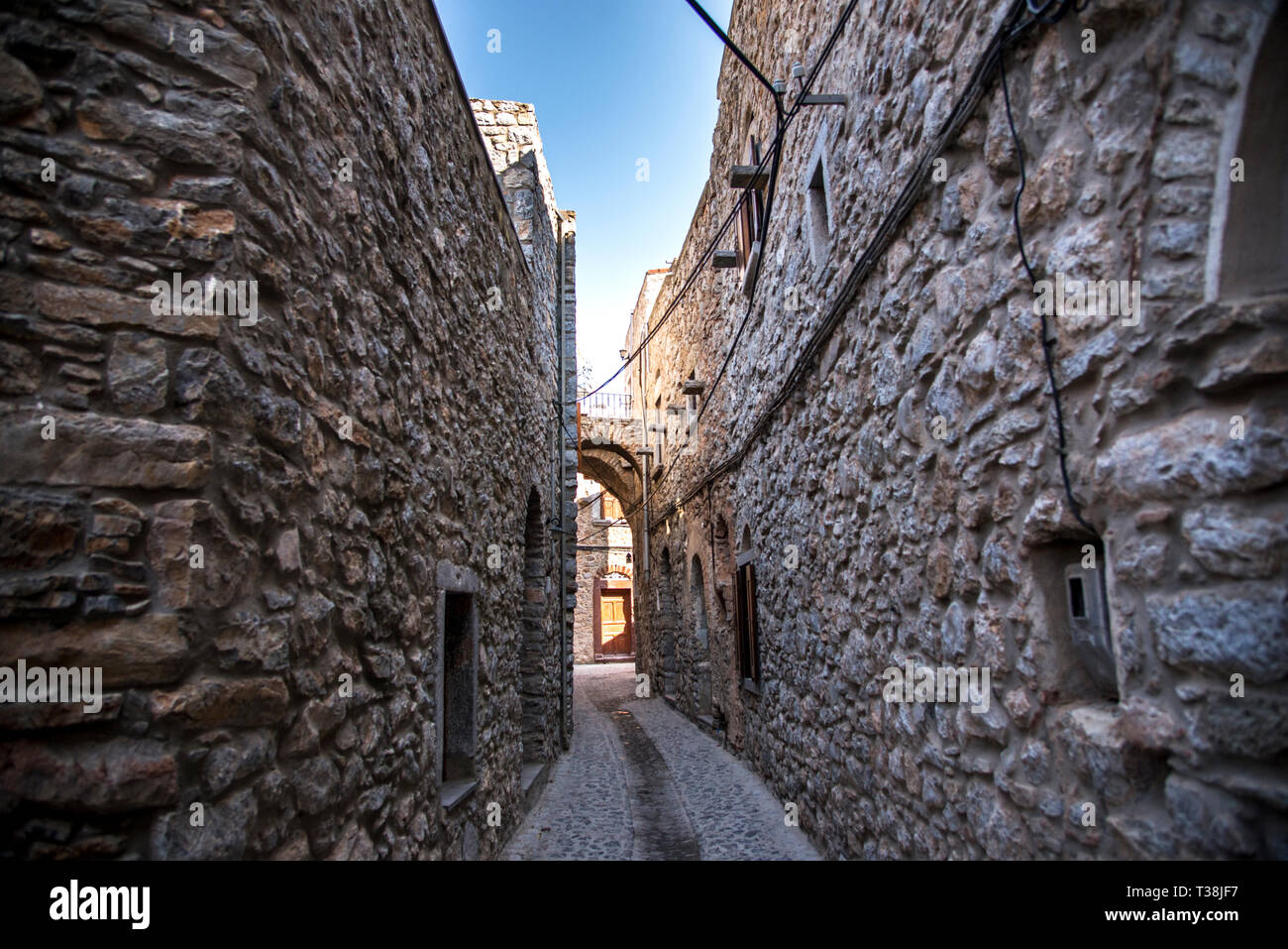 Medieval - Castle Village Street views from Mesta village Chios Greece ...
