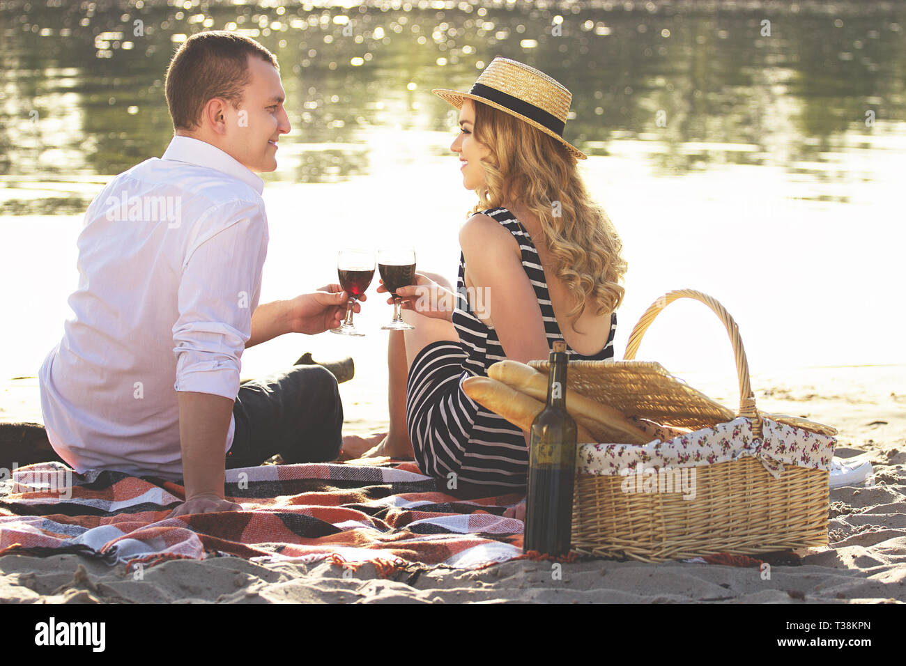 Romantic Love Story Of Beautiful Couple In Love Spending Time On The