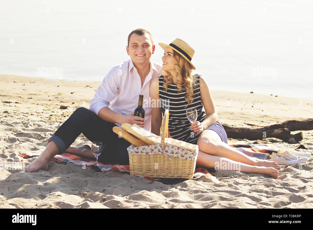 Romantic Love Story Of Beautiful Couple In Love Spending Time On The